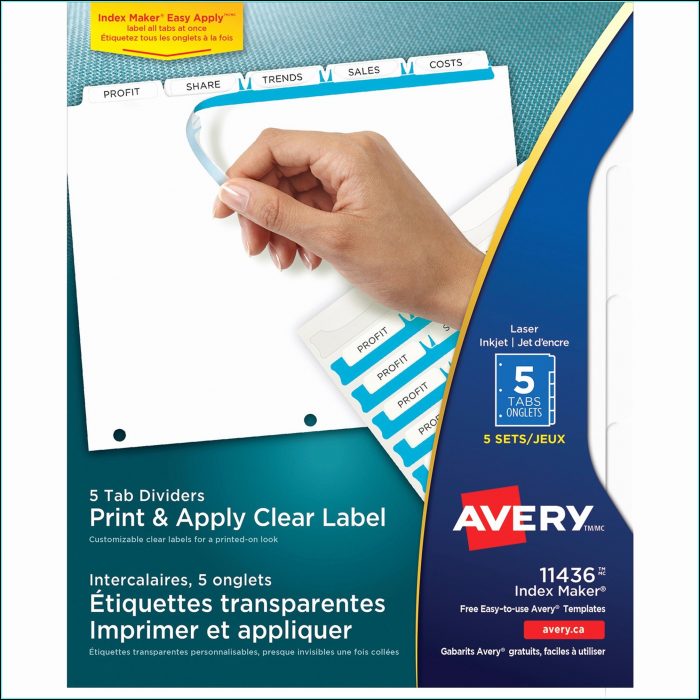 Avery Ready Index 15 Tab Template Template 2 Resume Examples 