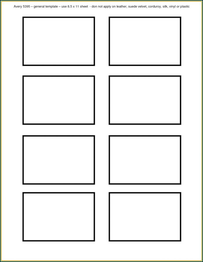 Avery Template 5392