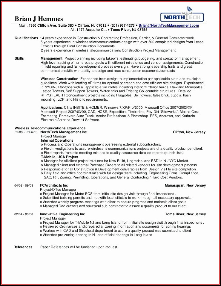General Contractor Resume Template Resume Resume Examples q78QZYq1g9