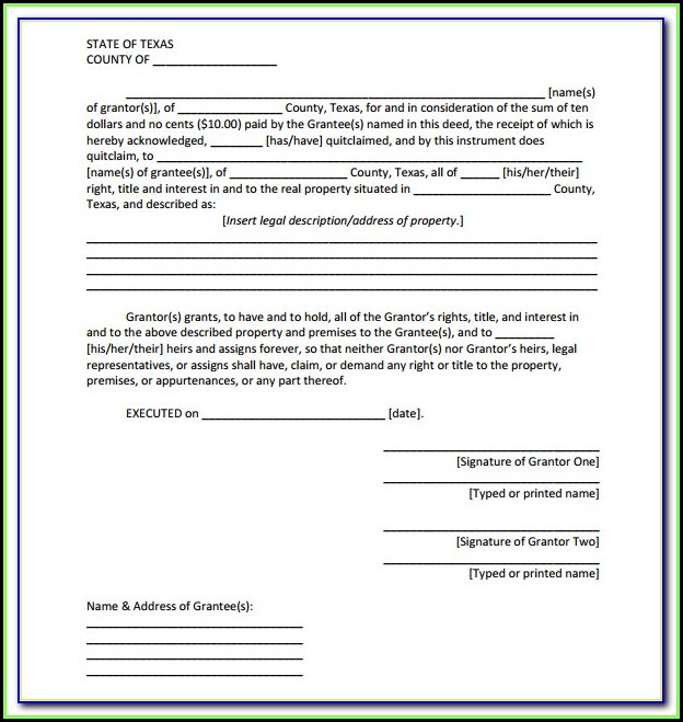 Arapahoe County Colorado Quit Claim Deed Form
